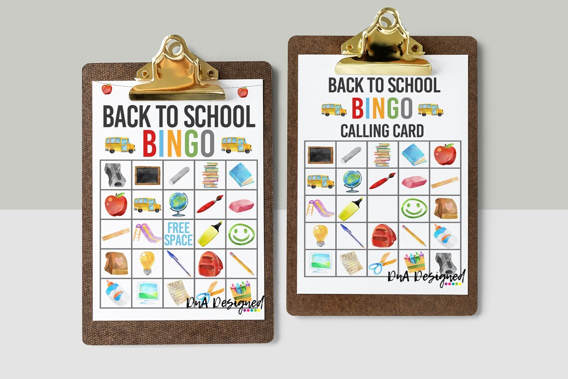Printable Back to School BINGO for Teachers and Classrooms - Etsy