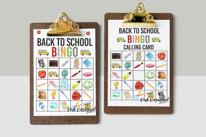 Printable Back to School BINGO for Teachers and Classrooms - Etsy
