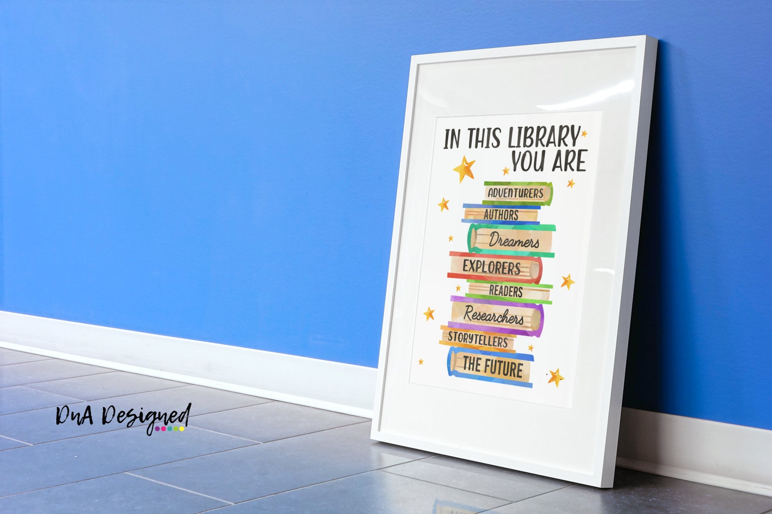 In This Library You Are... Positive Affirmations Printable Sign for ...