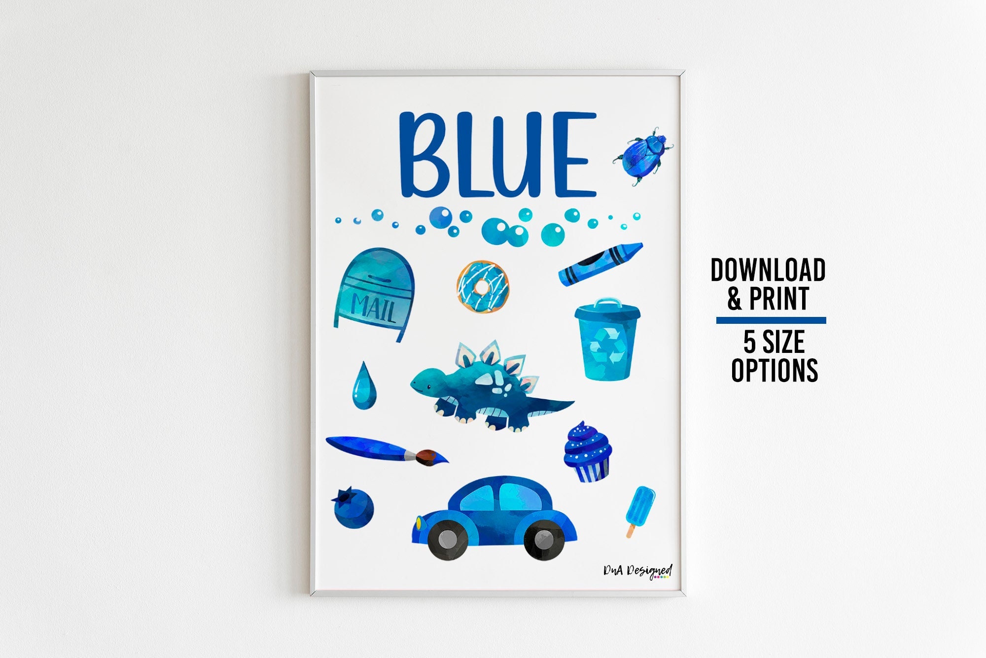 Blue Color Things For Kids