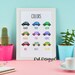 Color Chart Car Printable for Kids at Home Learning DIGITAL Instant ...