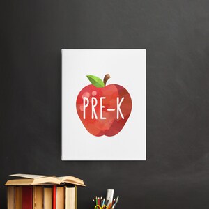 Printable Pre-k Sign for the Classroom - DIGITAL Print for Pre-school ...