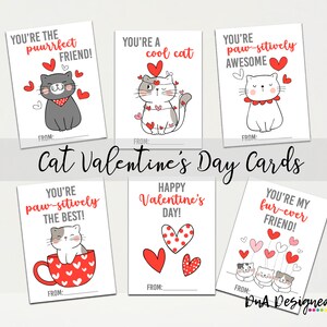 Printable Valentine's Day Cards for Kids DIGITAL - Etsy