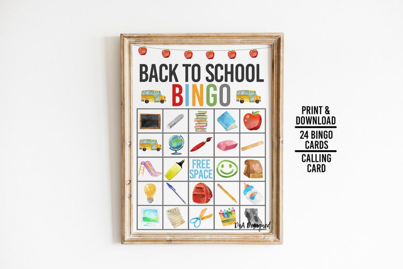Printable Back to School BINGO for Teachers and Classrooms - Etsy