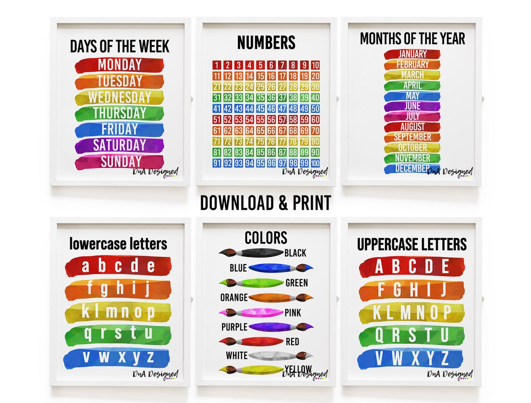 At Home Learning Printables for Kids Bundle - DIGITAL Instant Download ...