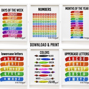 At Home Learning Printables for Kids Bundle - DIGITAL Instant Download ...