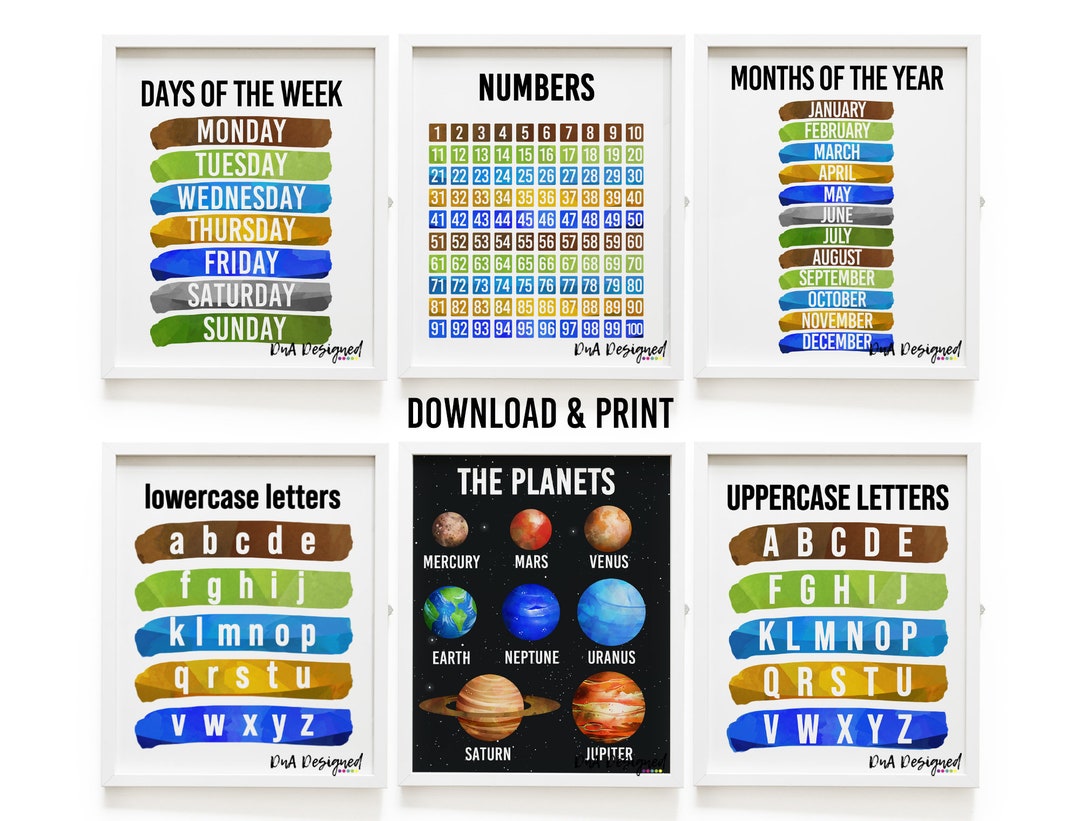 At Home Learning Printables for Kids Bundle - DIGITAL Instant Download ...