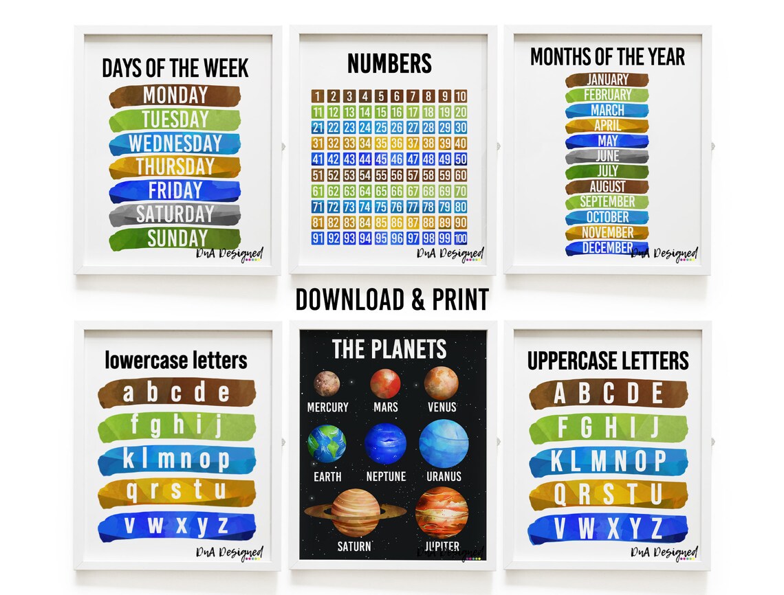 At Home Learning Printables for Kids Bundle DIGITAL Instant - Etsy