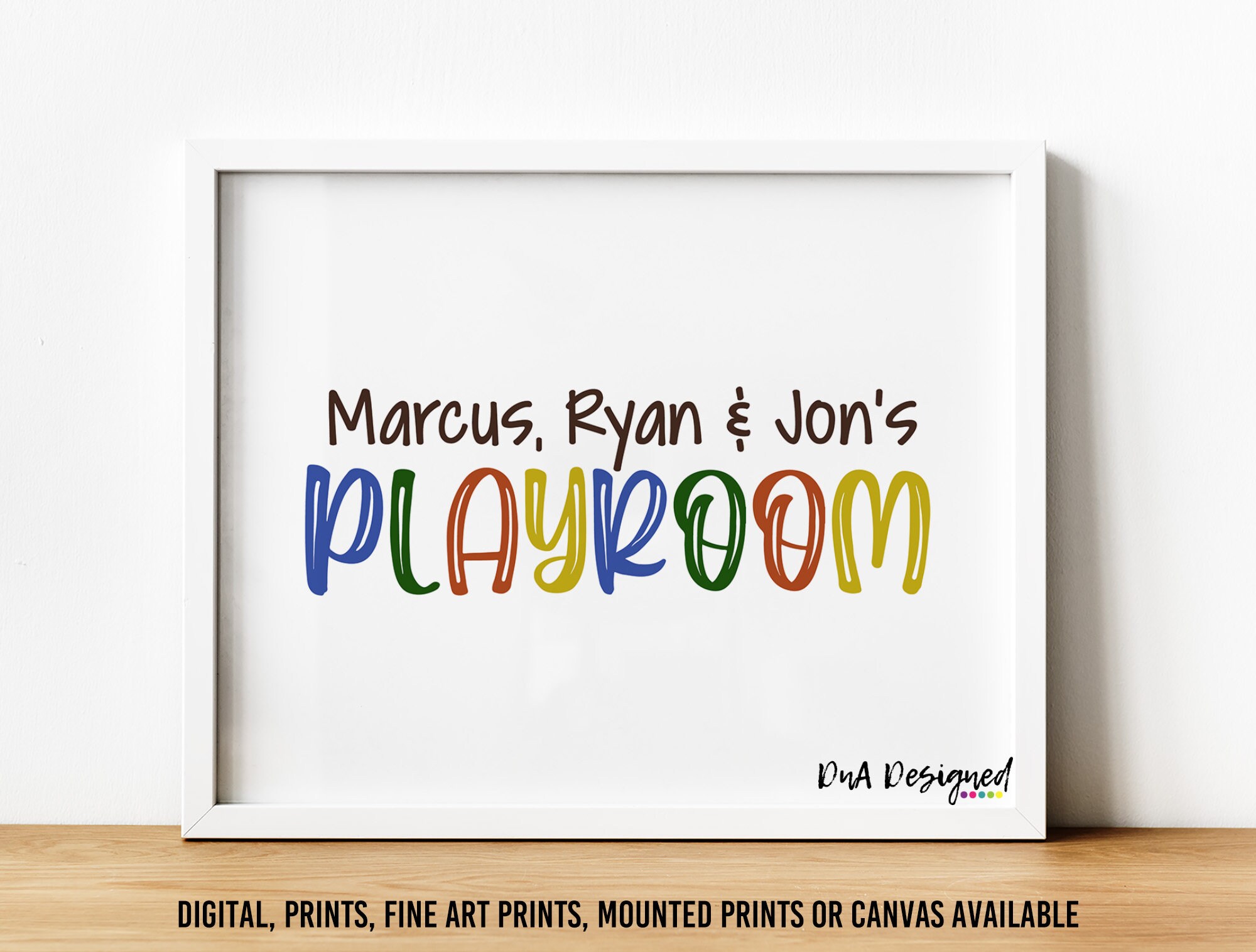 Personalized Playroom Poster – Custom Kids Room Sign (digital Printable ...