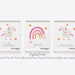 Follow Your Dreams Unicorn Rainbow Print Set for Kids Playroom ...