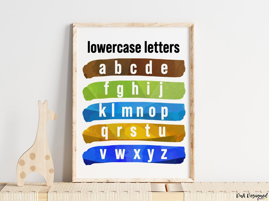 Lowercase Letters for Kids DIGITAL at Home Learning - Instant Download ...