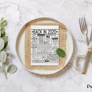 Back in 2020 DIGITAL Sign - Instant Download DIY Print for Birthday or ...