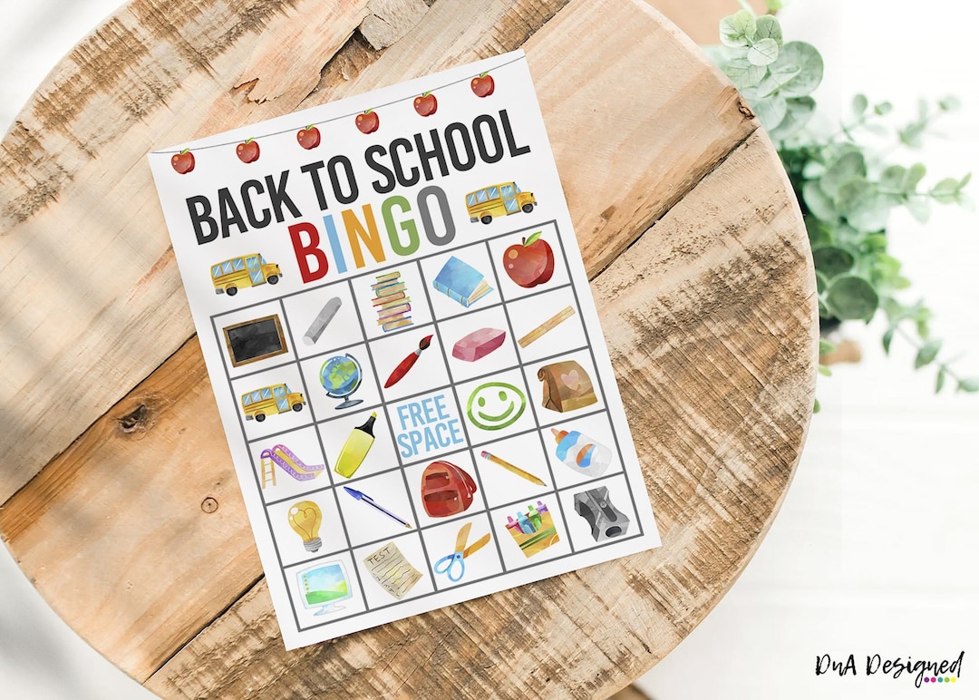 Printable Back to School BINGO for Teachers and Classrooms - Instant ...