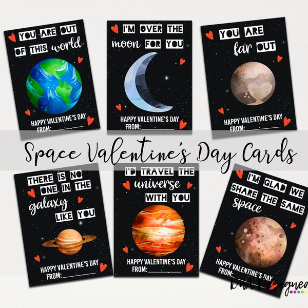 Space Valentine - Etsy