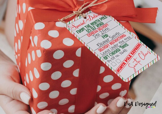 Printable Christmas Special Delivery From Santa Editable - Etsy