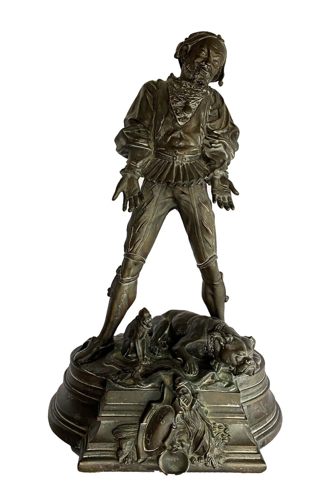 Victorian Bronze Jester Sculpture by After Alfred Barye, France 1860 - Etsy