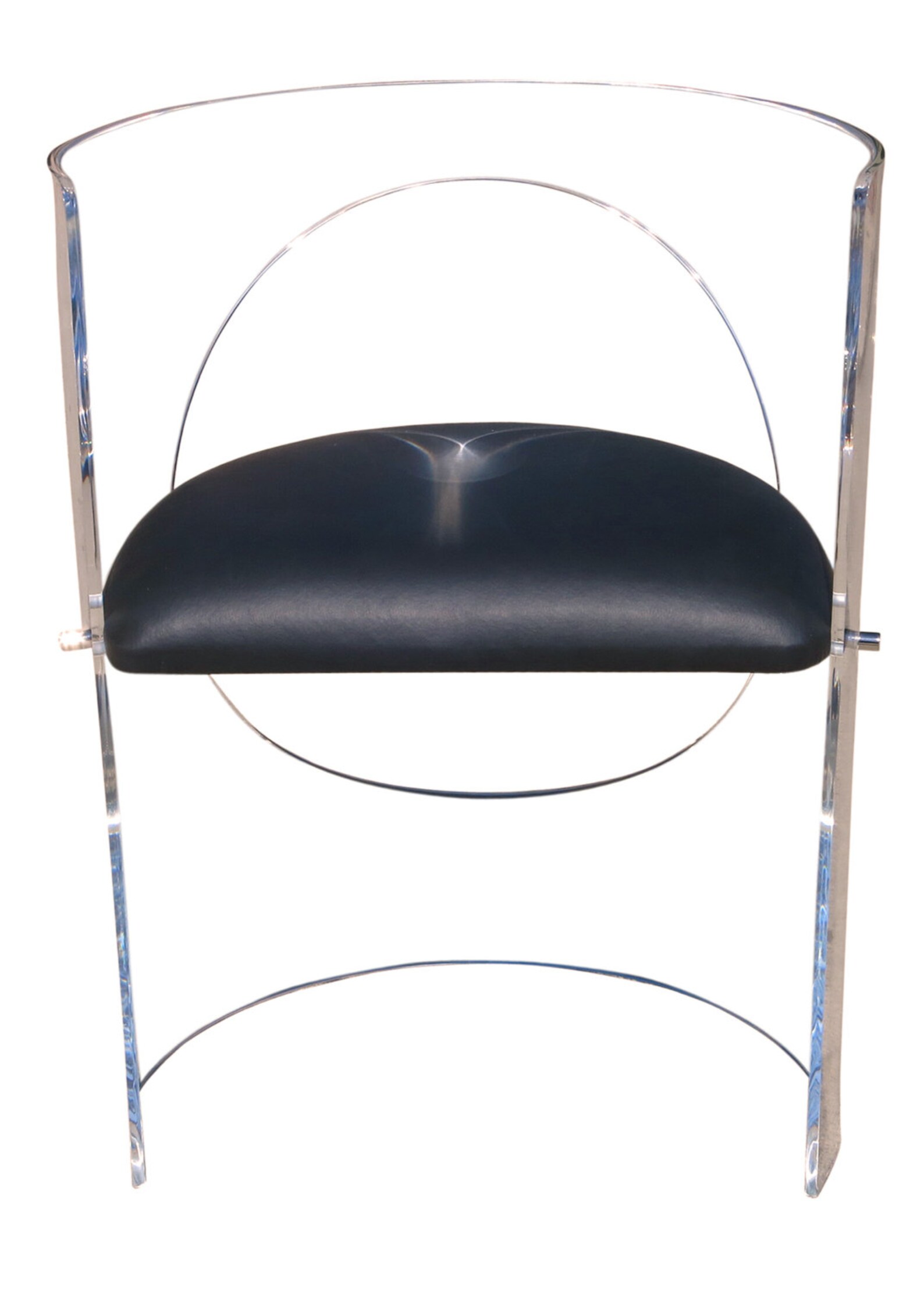 MCM Foating Seat Lucite Wrap Around Chair by Charles Hollis Jones, 10 ...