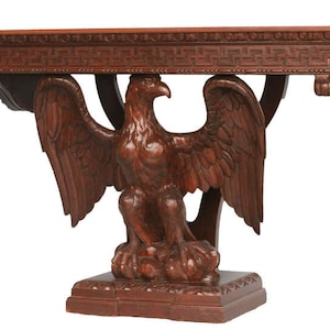 American Neoclassical Hand Carved Eagle Console Table - Etsy