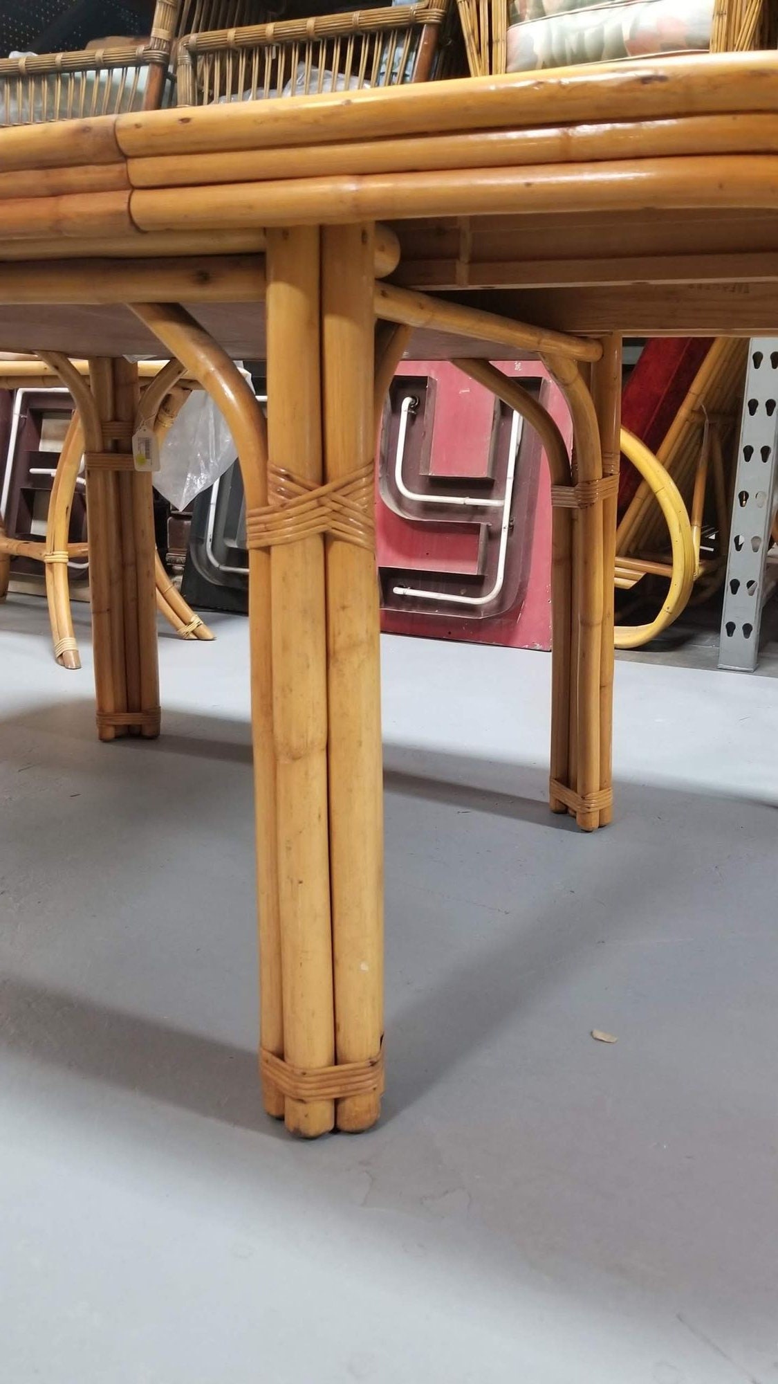 Restored 4-strand Legs Rattan Dining Table W/ Formica Top - Etsy