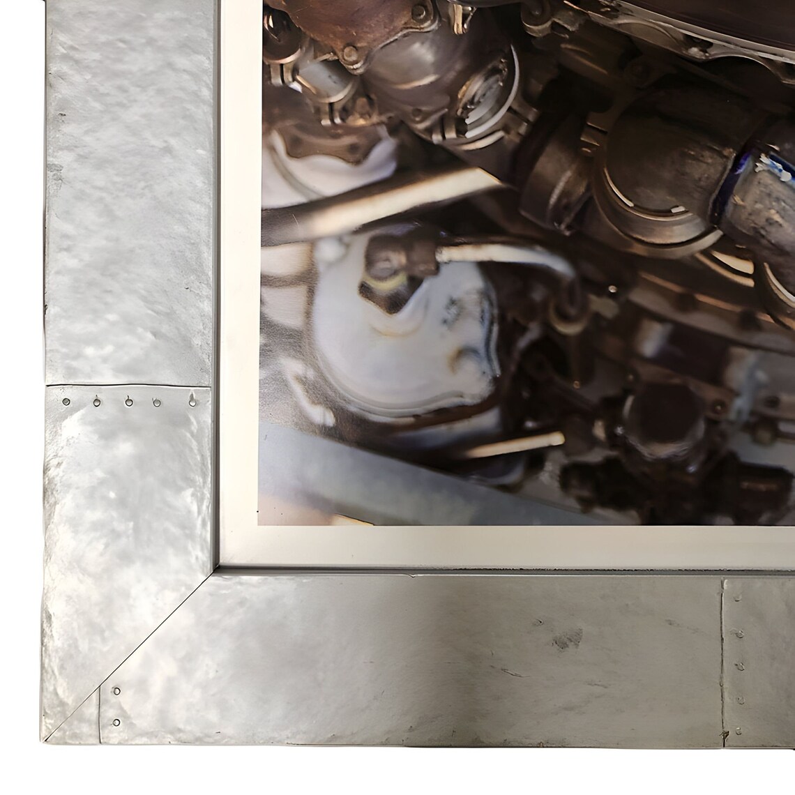 Custome Made Jet Engine Poster Print Photo in Riveted Aluminum Wraped ...