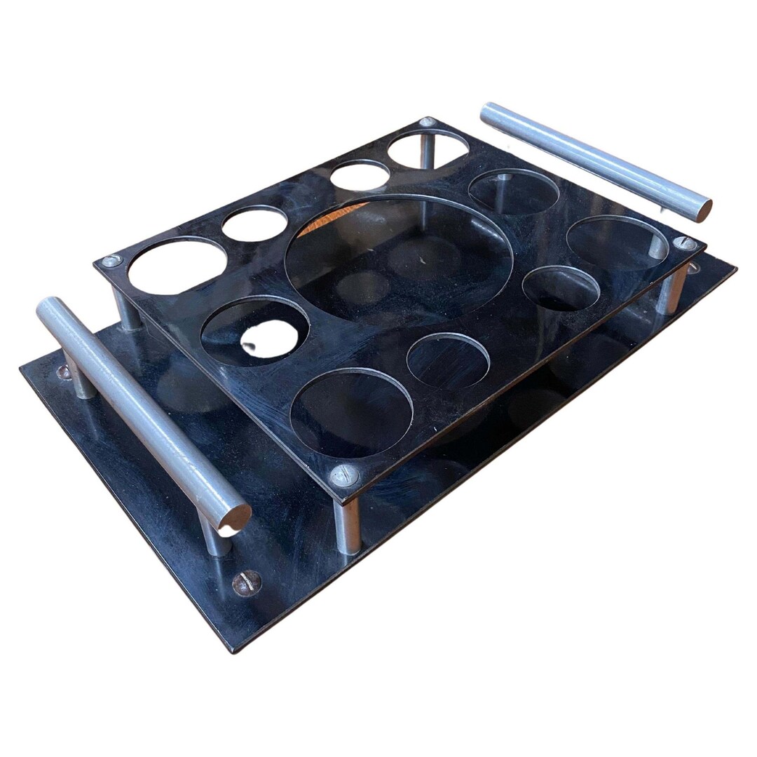 Aluminum and Bakelite Drink Holder Tray by Aero-art Los Angeles - Etsy