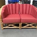 Restored Art Deco Rattan Shell Back Rattan Sectional Loveseat Sofa - Etsy