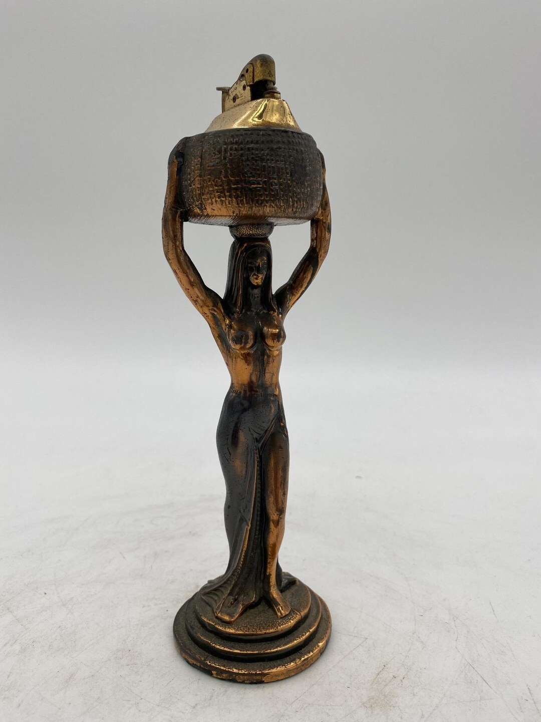 Egyptian Revival Nude Queen Copper Table Lighter - Etsy