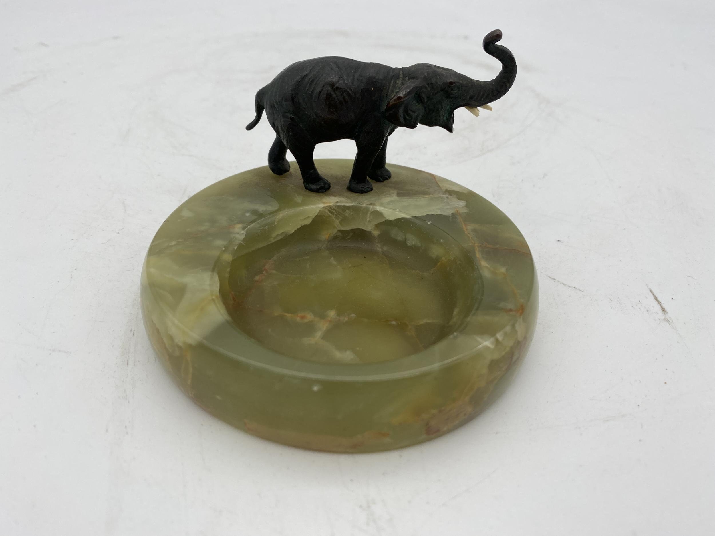 Art Deco Bronze and Marble Elephant Ashtray, Circa 1920 - Etsy