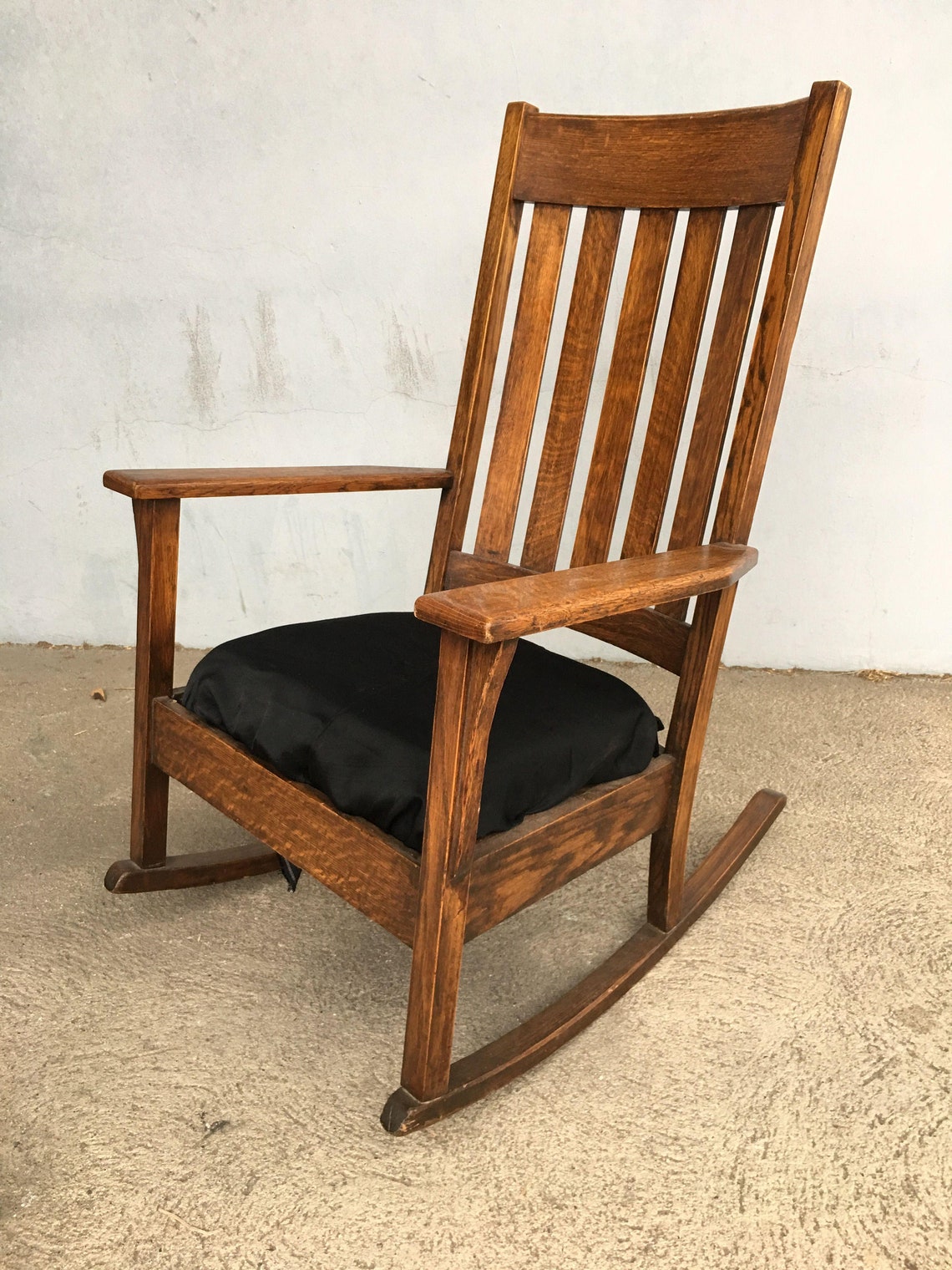 Mission Chestnut Slat Back Rocking Chair by National Chair Co - Etsy