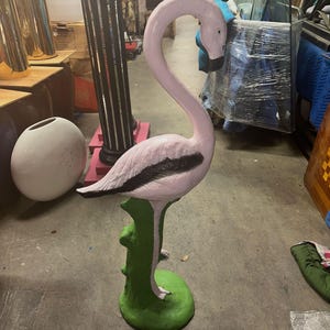 Restored Vintage Life Size Pink Flamingo Statues - Full Size Pair - Etsy