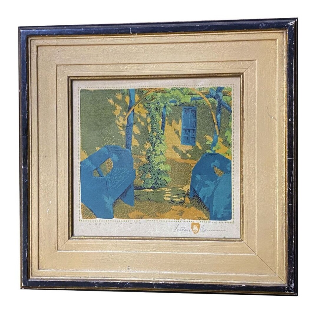 Wood Block Print by Gustave Baumann a Quiet Corner, Signed 4 of 125 - Etsy