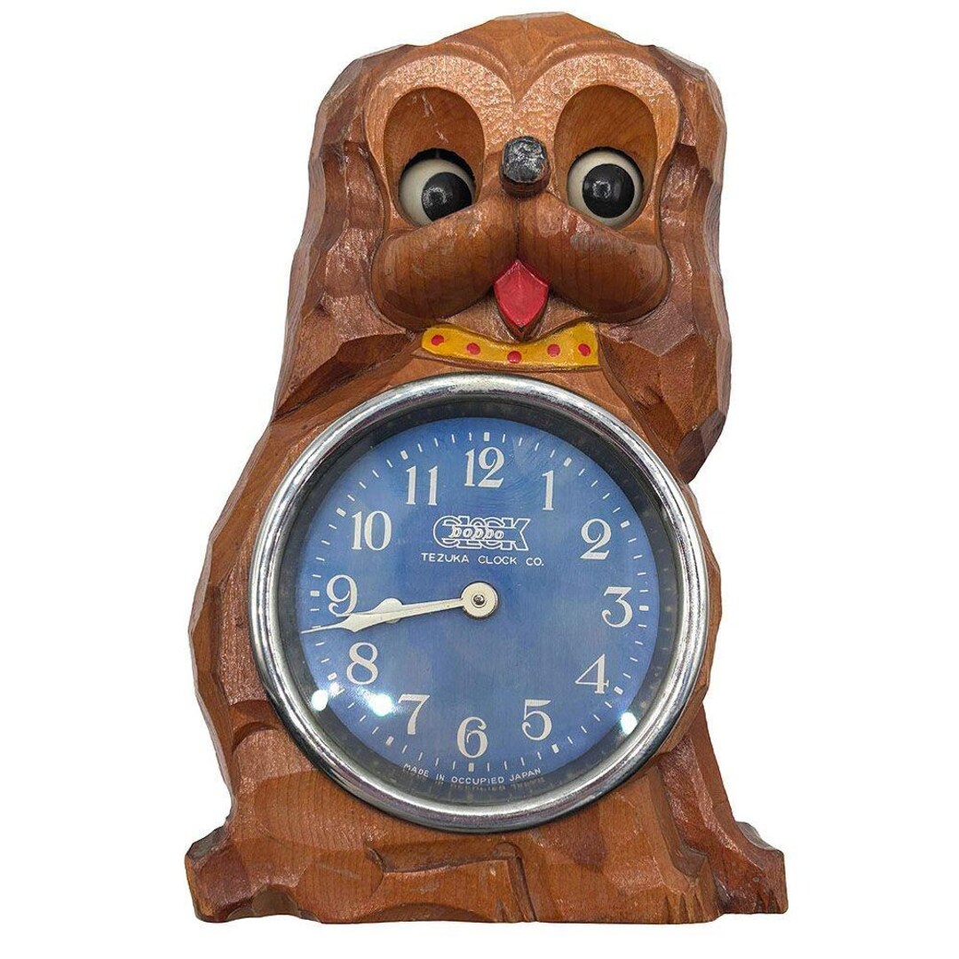 Mid-century Carved "poppo" Animated Bedside Manual Wind Alarm by Tezuka ...