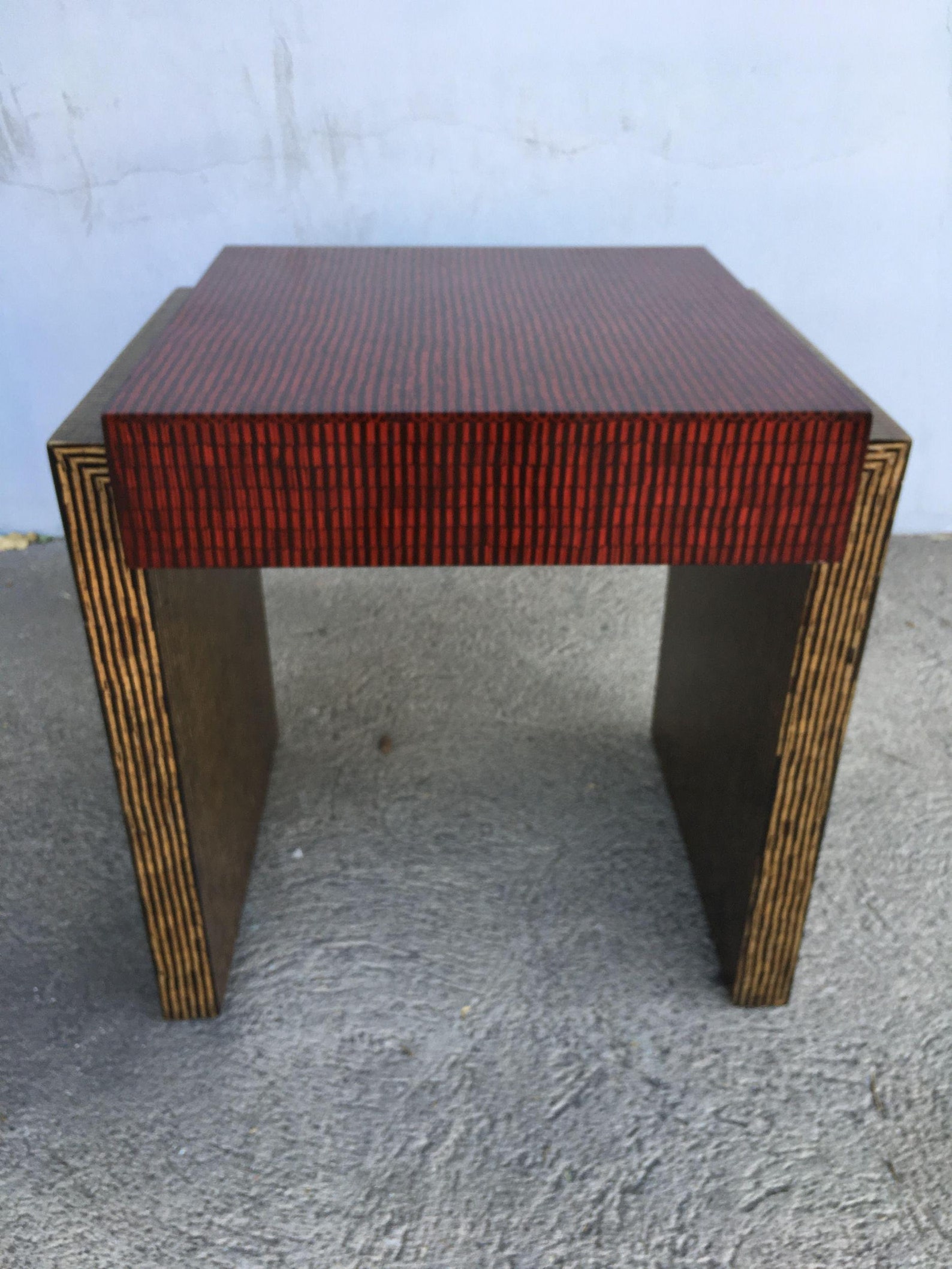 Two-tone Cubist Style Side Table and Coffee Table Set - Etsy