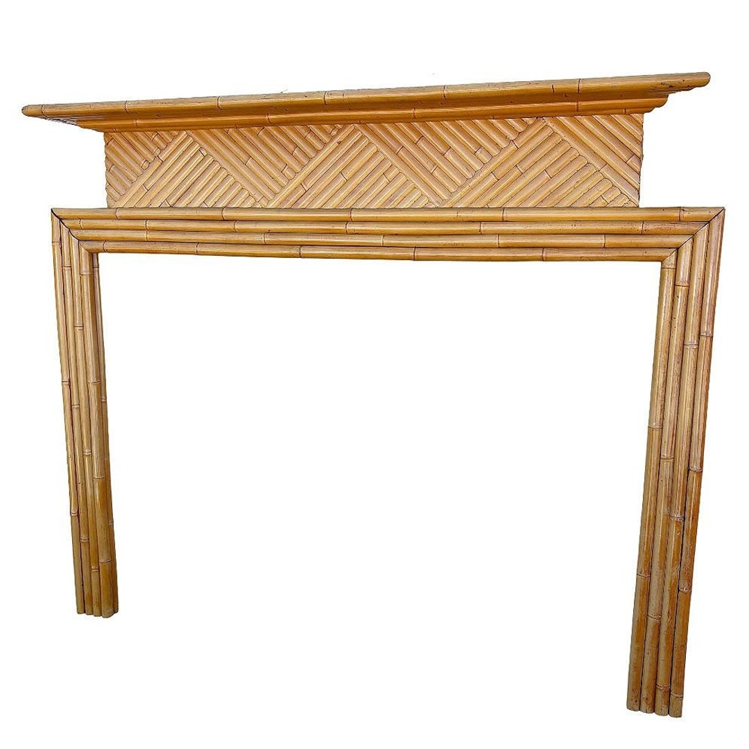 Restored Rattan Fireplace Surround Mantel Owned by Gary Cooper - Etsy