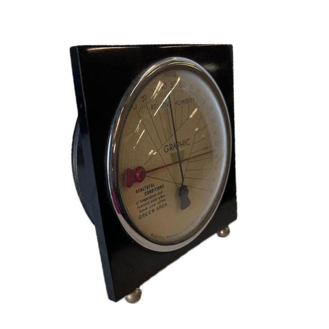 Art Deco Bakelite Temperature & Humidity Monitor by Middlebury - Etsy