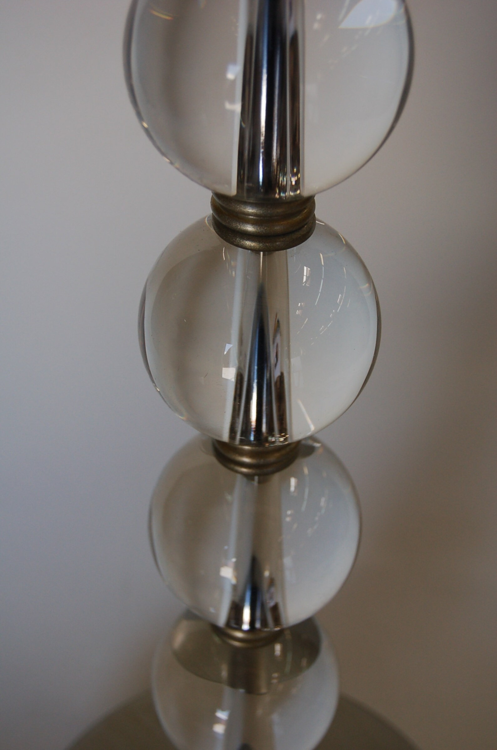 Stacked Crystal Five Ball Table Lamp - Etsy