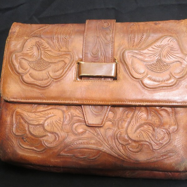 Mexican Tooled Leather Handbags - Etsy