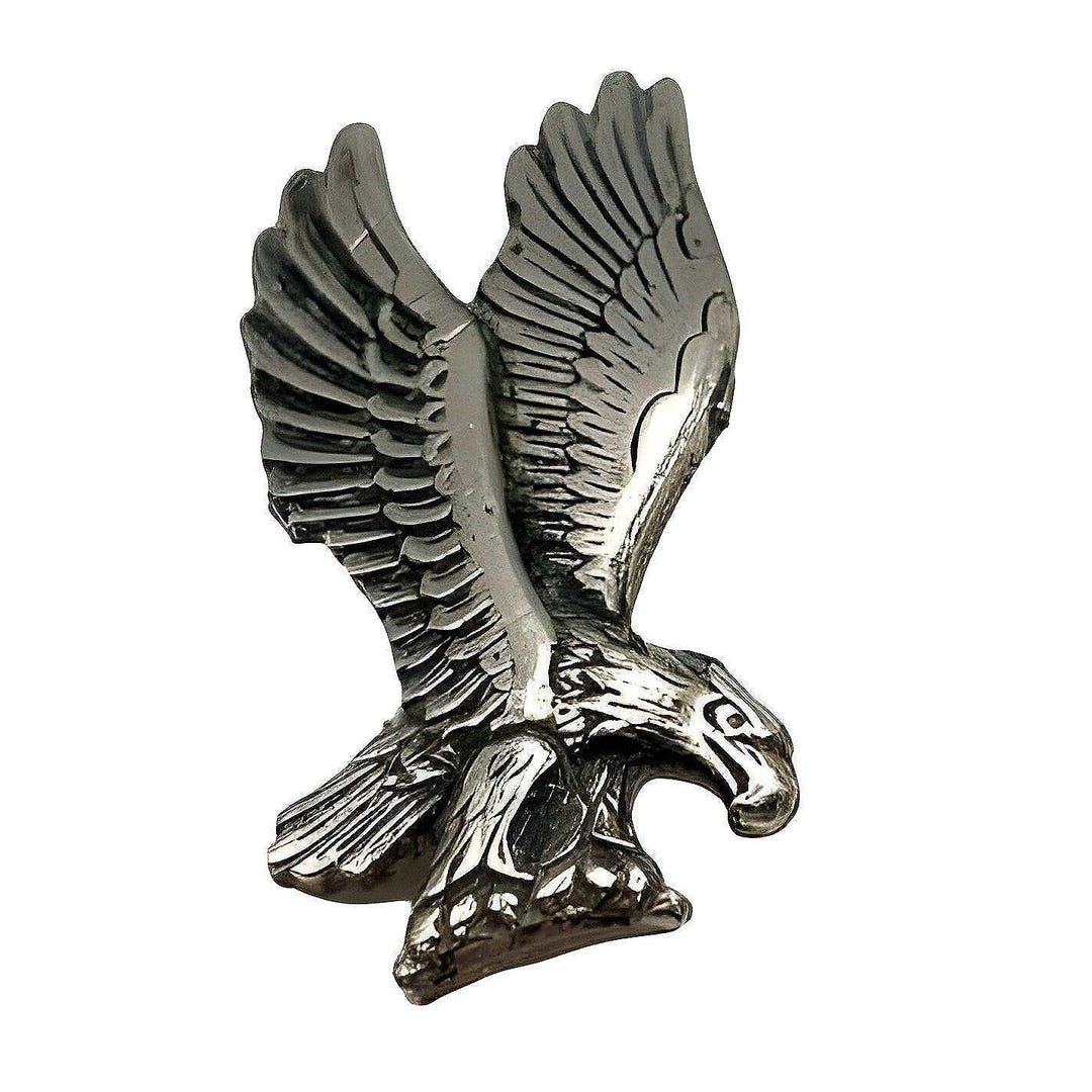 1980s Sterling Silver American Bold Eagle Lapel Pin Badge - Etsy