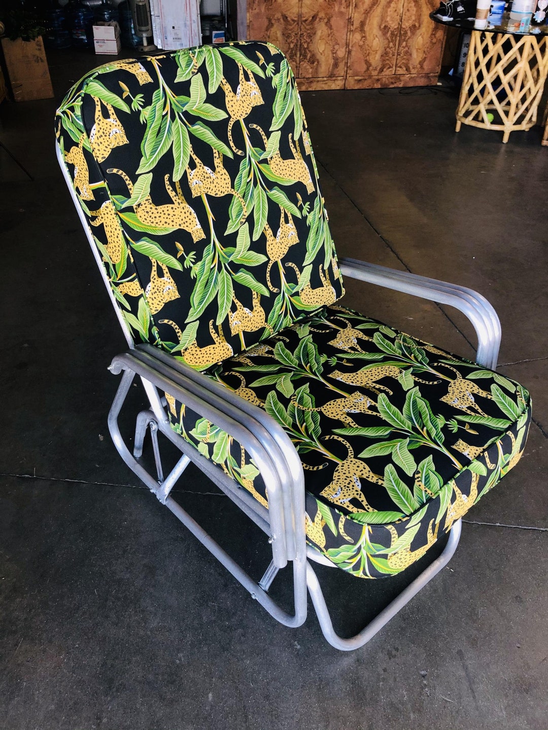 Aluminum Patio/outdoor Slider Rocking Lounge Chair With Speed Arm - Etsy