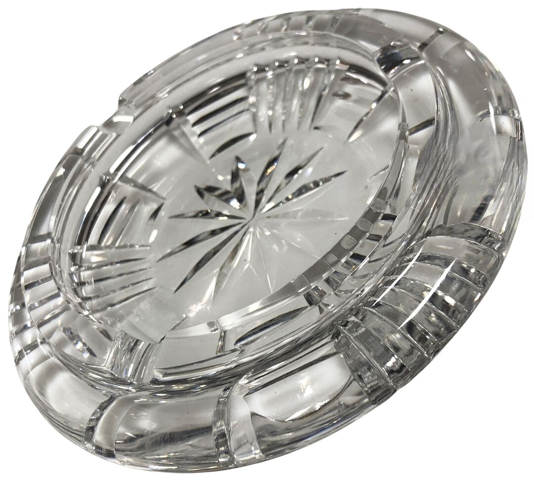 1960's Waterford Crystal 5 Diamond Cut Ashtray Made - Etsy