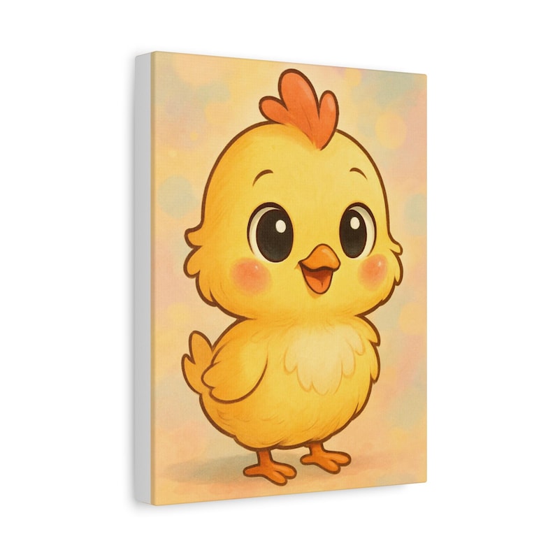Chick Canvas Print, Nursery Decor, Whimsical Art - Etsy