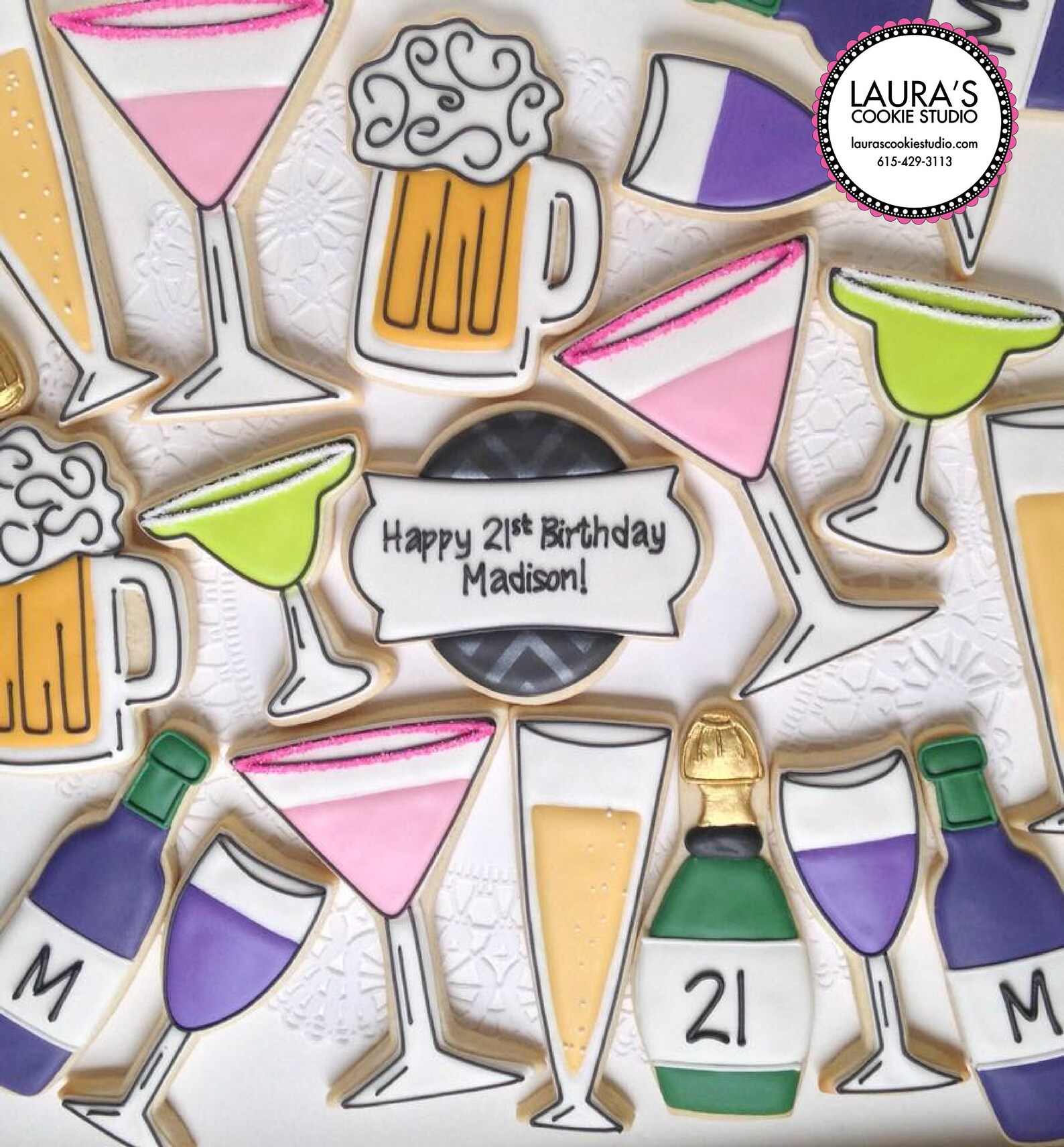 7 Piece Beverage Cookie Cutter Set Beer Champagne Wine | Etsy