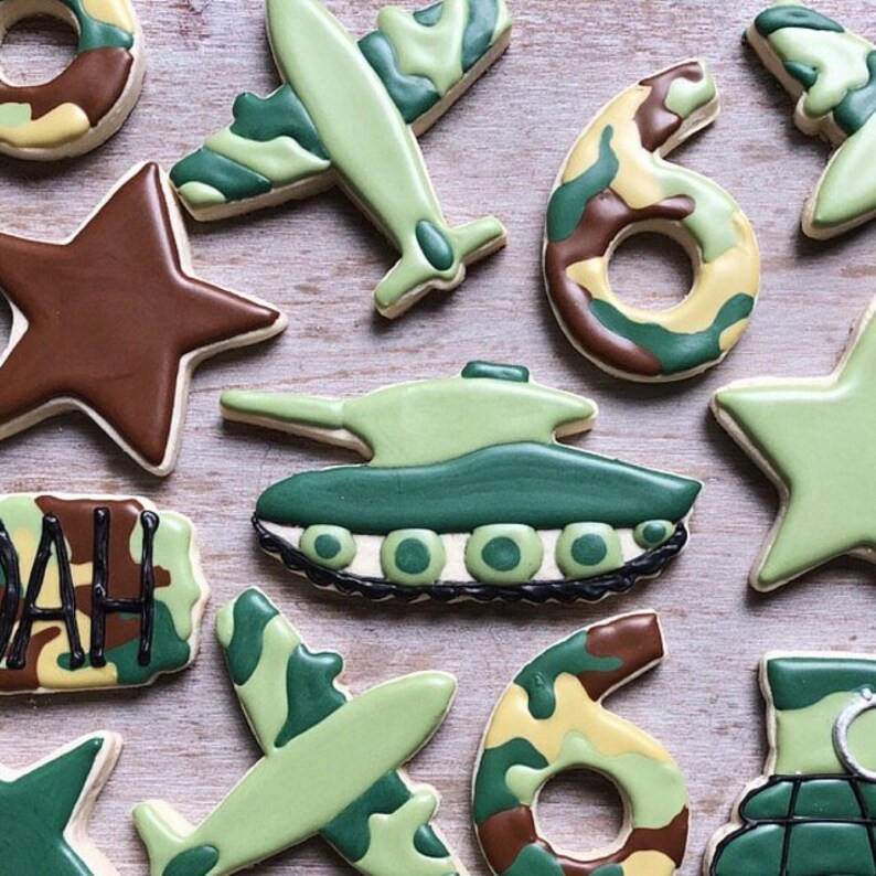 9 Piece Air Force Military Cookie Cutter Set Metal - Etsy