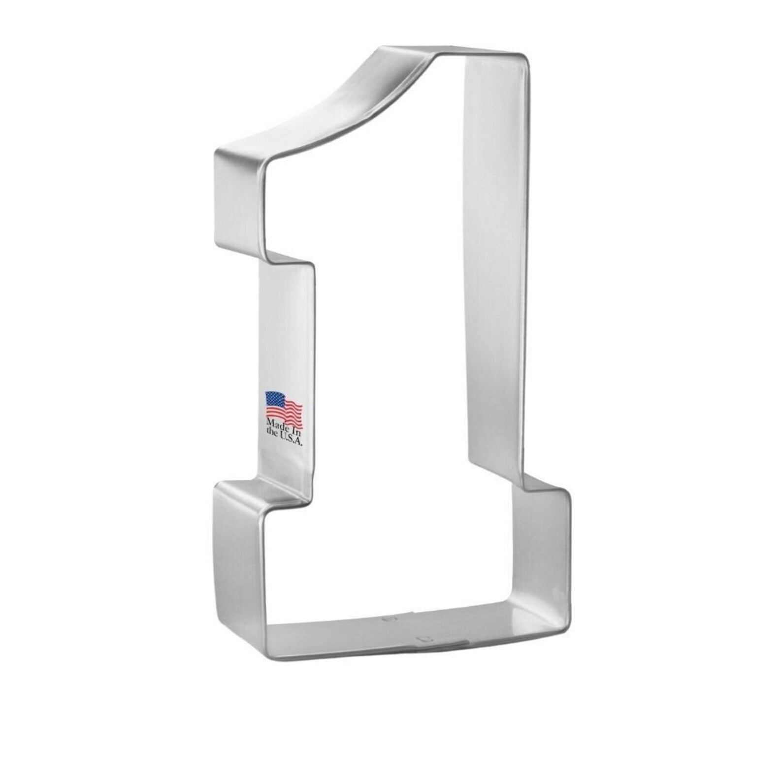 Large Number One 1 Cookie Cutter 4 3/8'' Metal Kids Name Sandwich ...