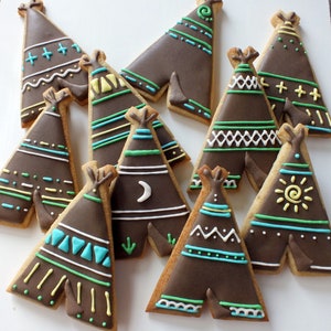 6 Piece Camping Arrow Feather Owl Teepee Campfire Canoe Cookie Cutter ...