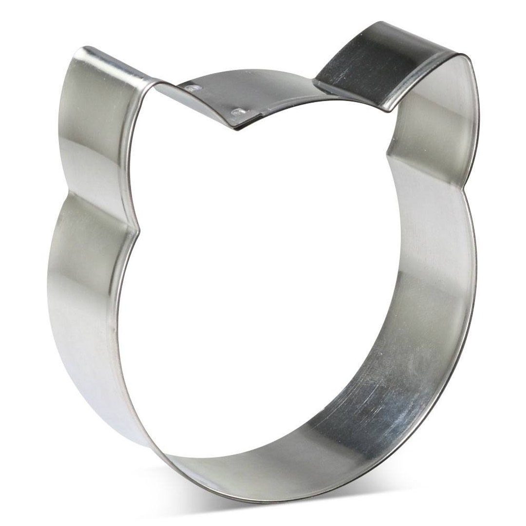 Round Cat Face 3.75'' Cookie Cutter Metal Pet Animal Shelter Treats ...