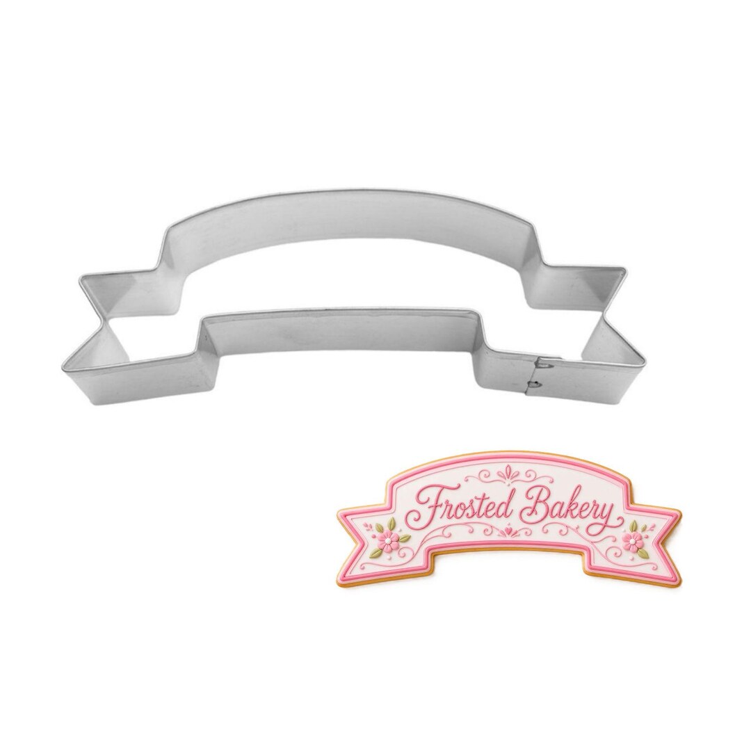 Banner 5'' Cookie Cutter New! Metal | Cookie Cutters - Etsy