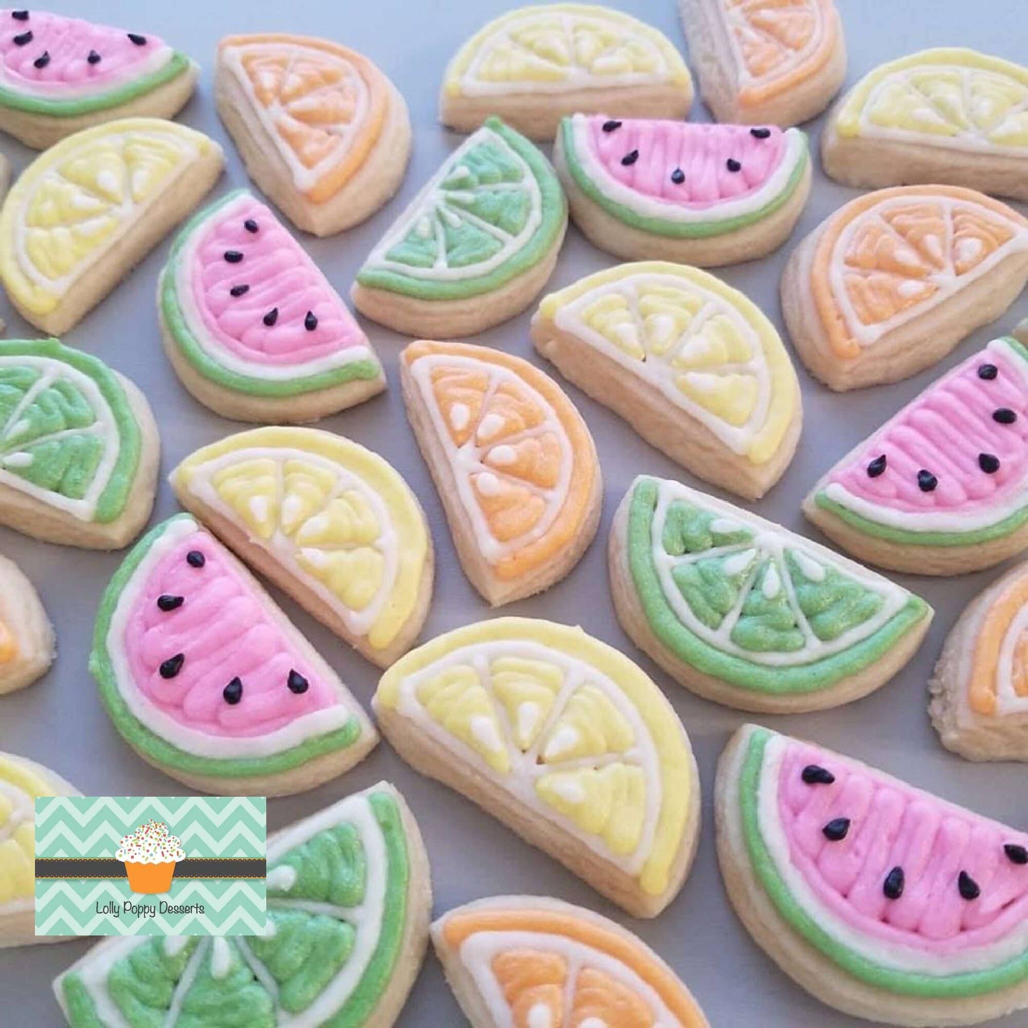 Half Circle 3.75'' Taco Lemon Orange Lime Cookie | Etsy