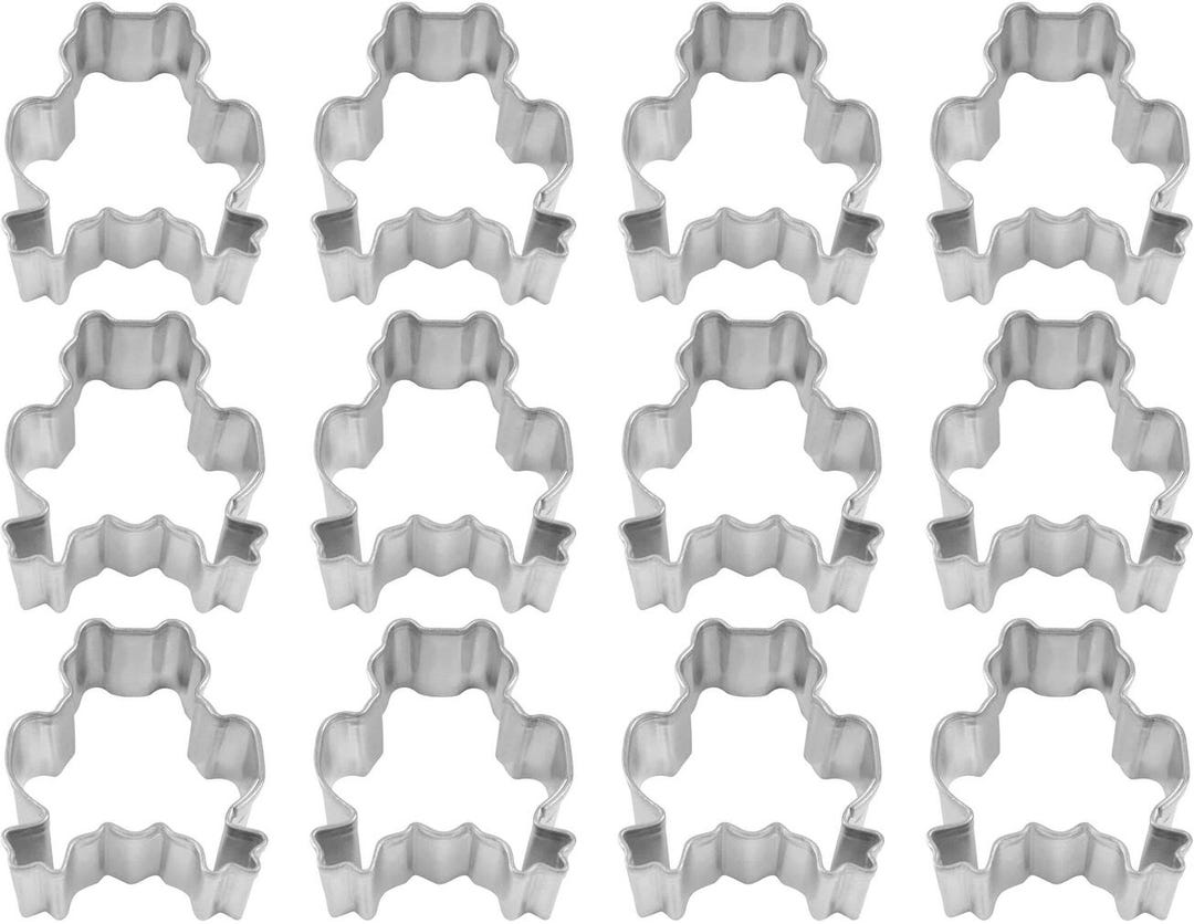 1 Dozen 12 Mini Bull Frog Toad Cookie Cutter Metal Prince Birthday ...