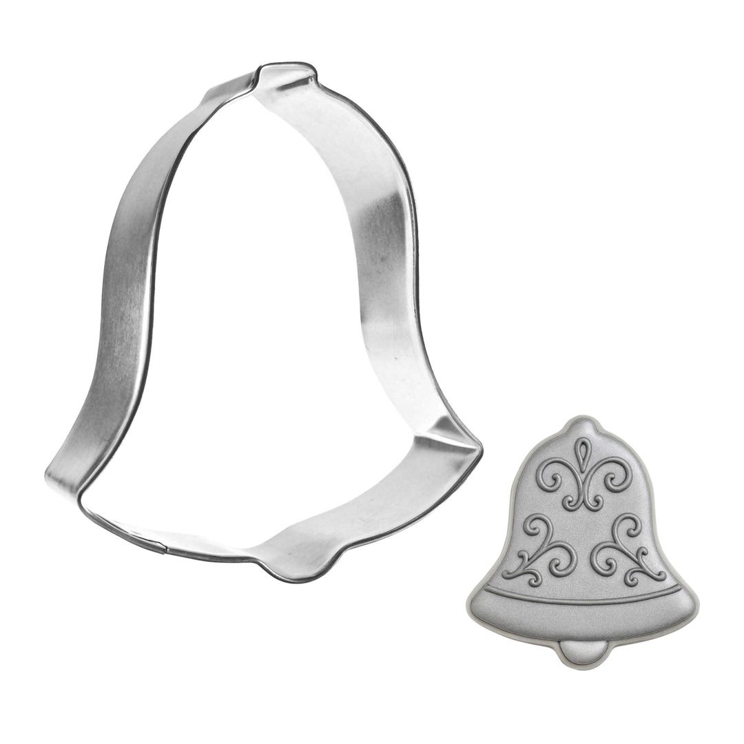 3.5'' Bell Christmas Cookie Cutter Metal | Cookie Cutters - Etsy